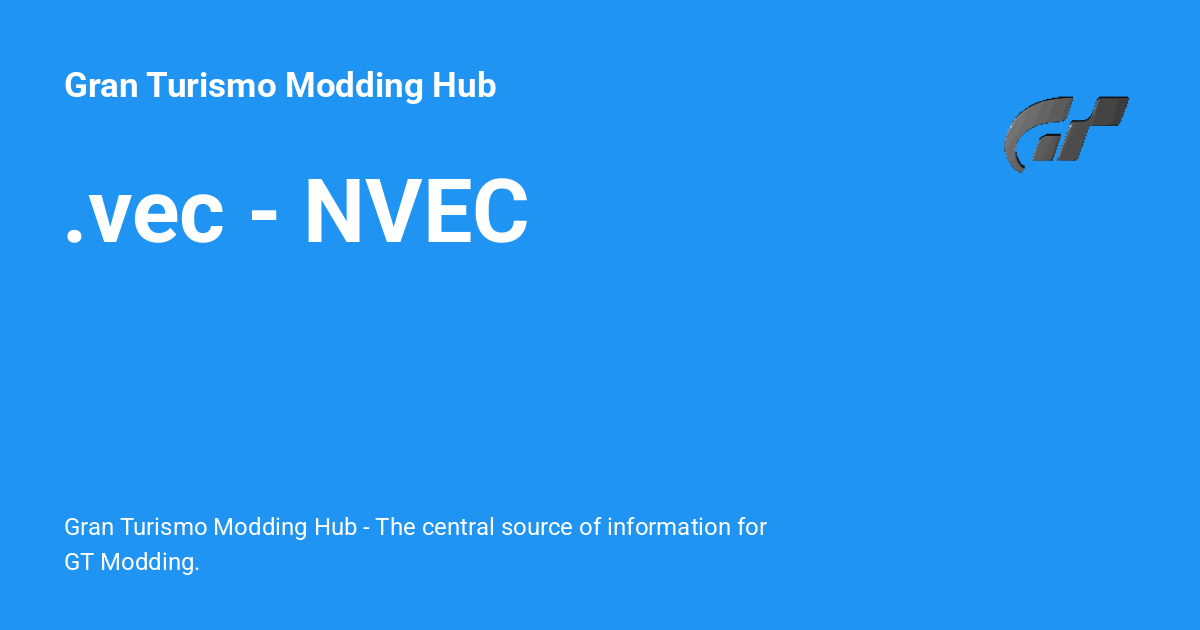 .vec - NVEC - Gran Turismo Modding Hub