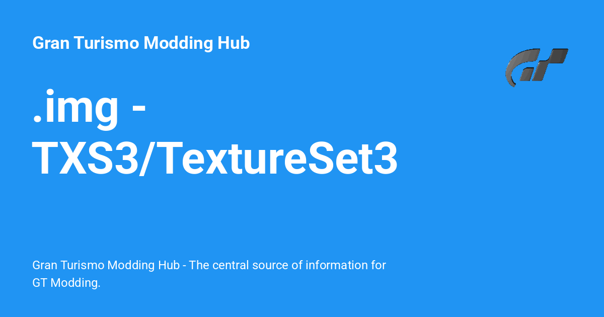 .img - TXS3/TextureSet3 - Gran Turismo Modding Hub