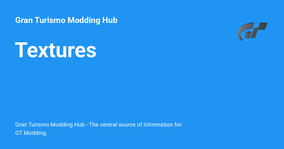Textures - Gran Turismo Modding Hub