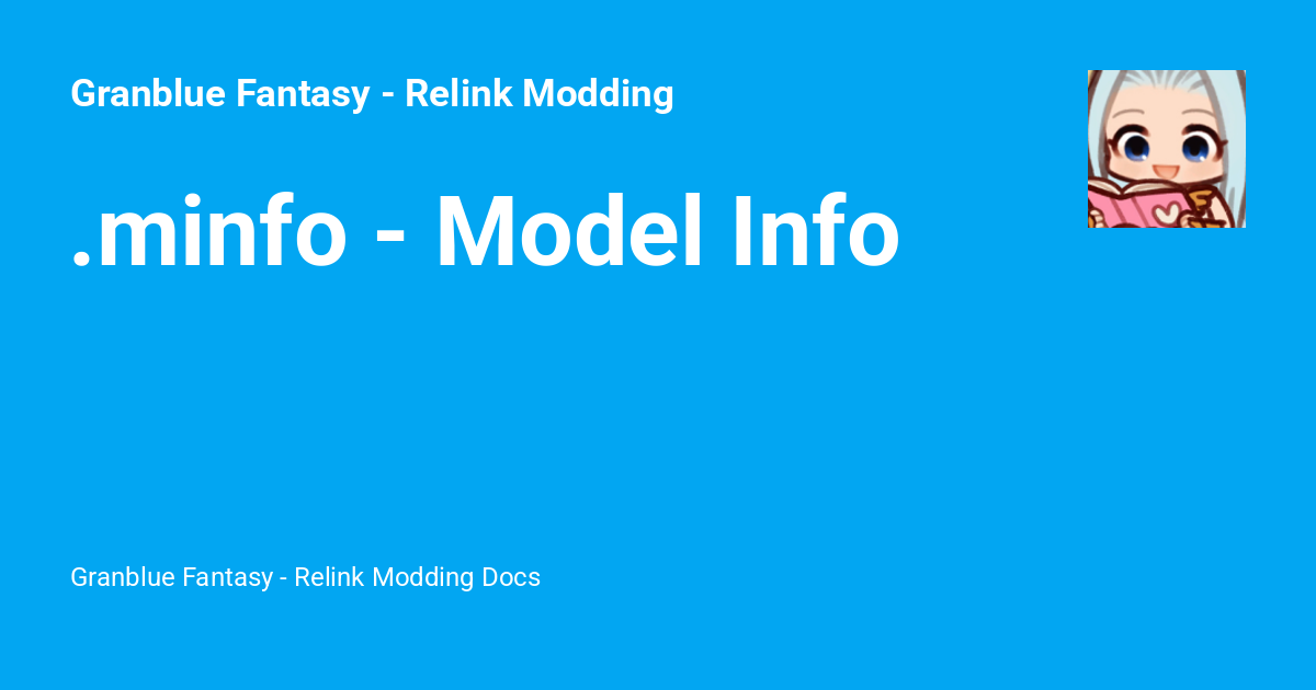 .minfo - Model Info - Granblue Fantasy - Relink Modding